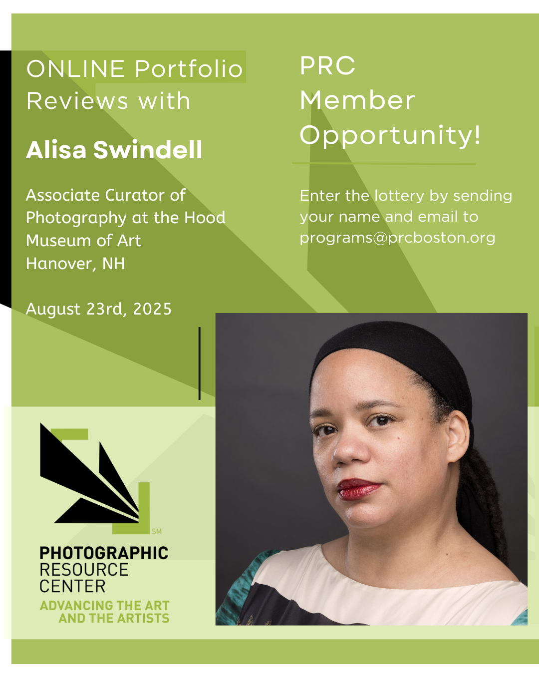 Portfolio Review with Alisa Swindell - Photographic Resource Center